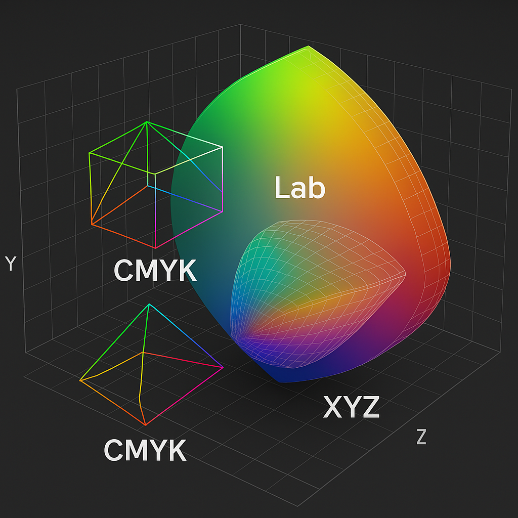بررسی جامع سیستم‌های رنگی RGB, CMYK, Lab, XYZ و روش‌های تبدیل میان آن ...